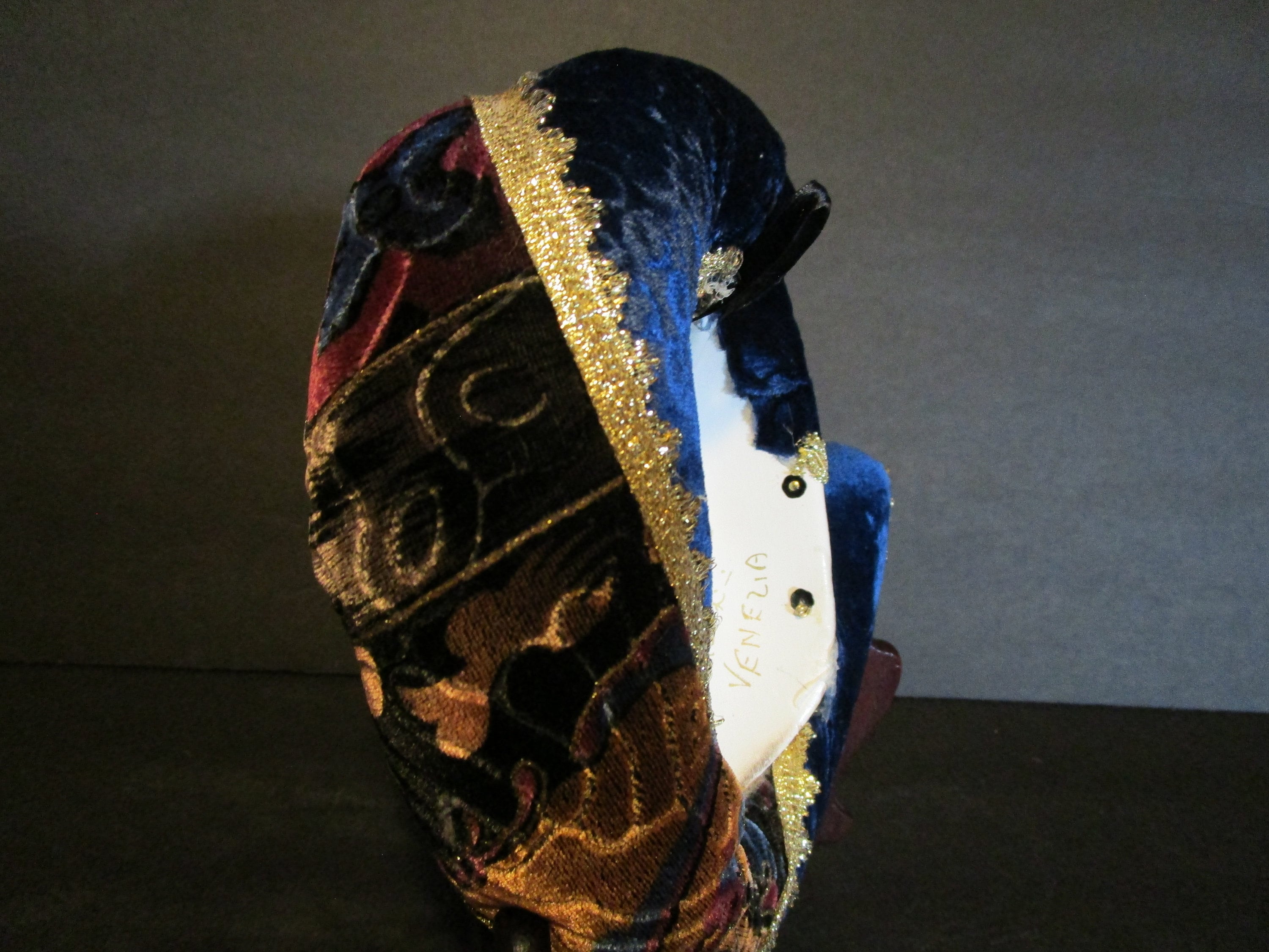 Vintage Venetian Carnival Mask by Vincenzo Manzini