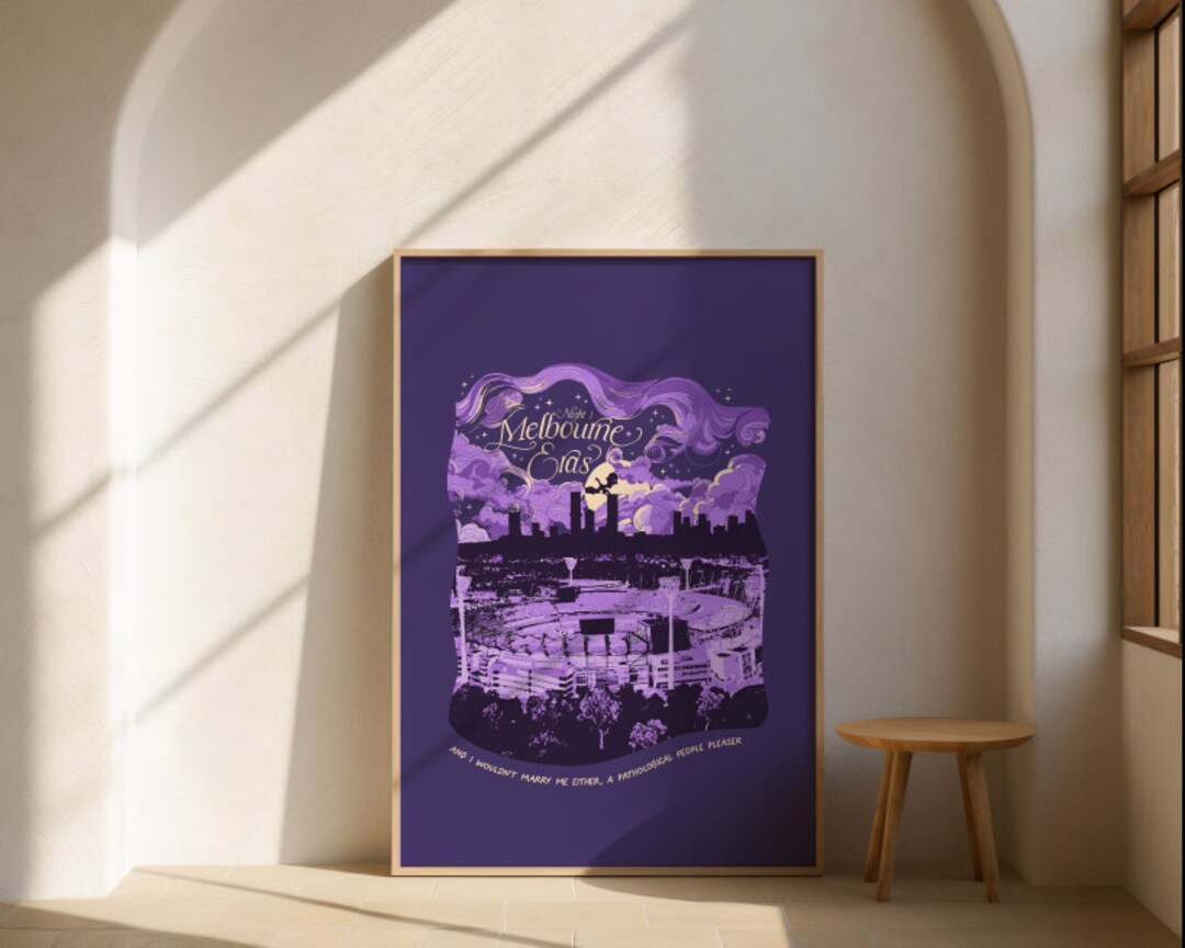 Purple Night One Melbourne Eras Tour Poster - Etsy