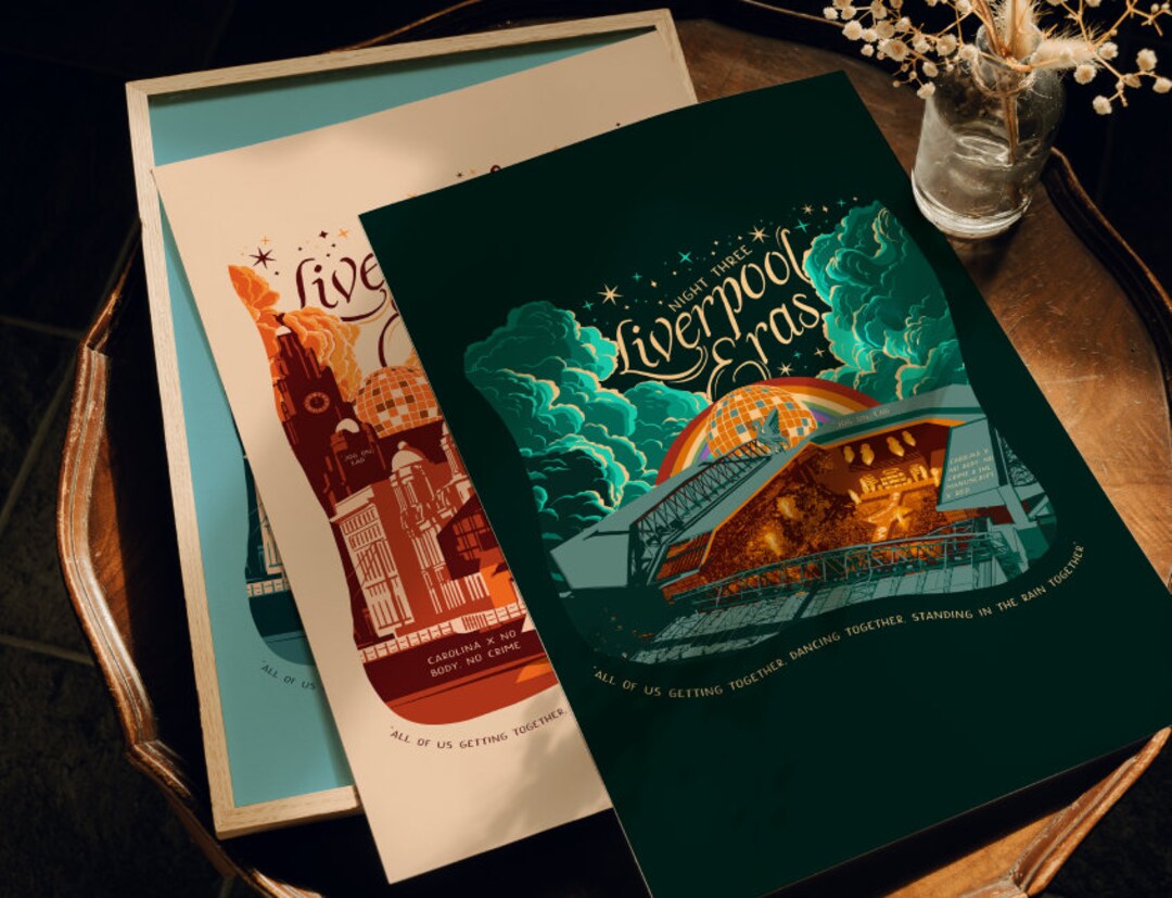 Emerald Night Three Liverpool Eras Tour Stadium Poster - Etsy