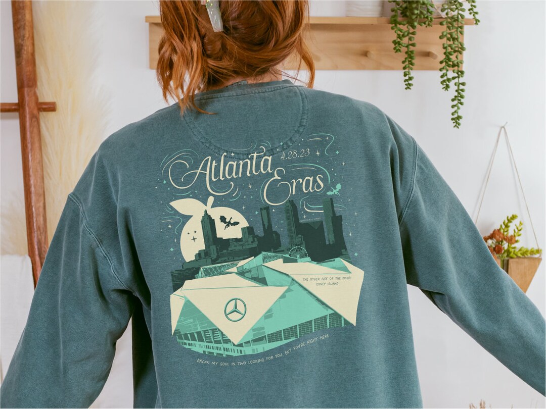 Night One Atlanta Skyline Stadium Eras Tour Crewneck - Etsy