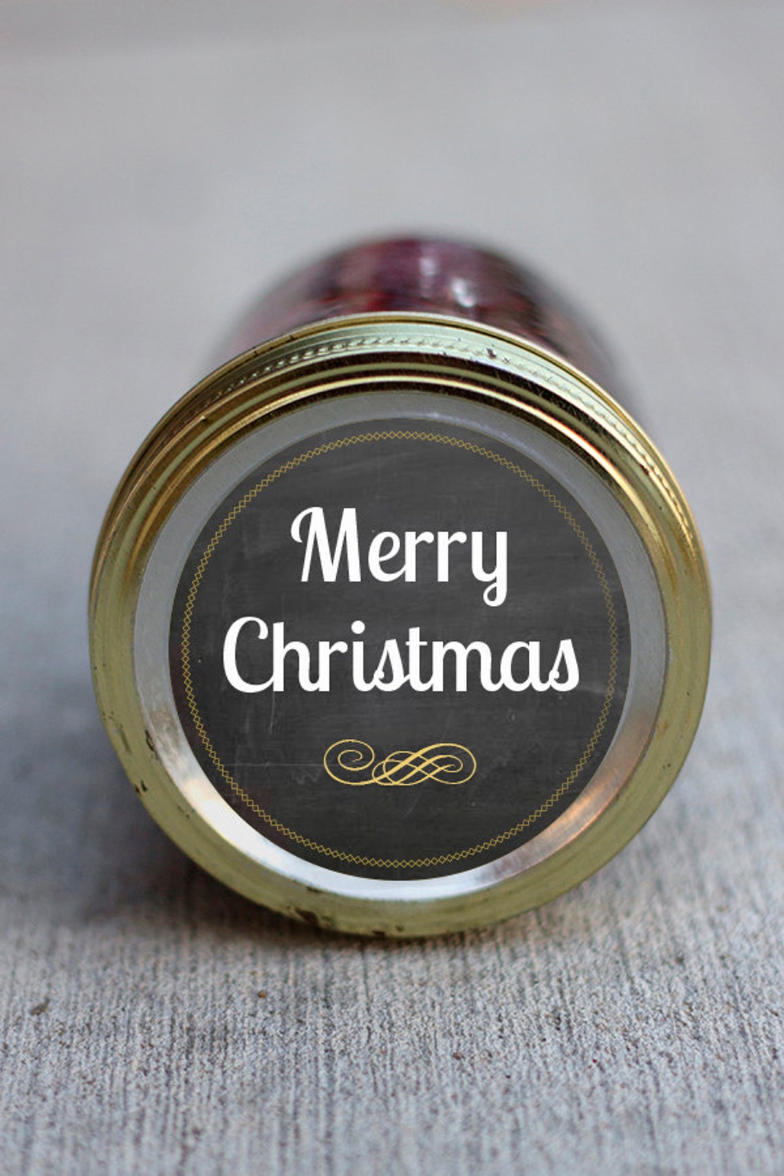 Printable Christmas Mason Jar Label Gift | Canning Jar Label ...