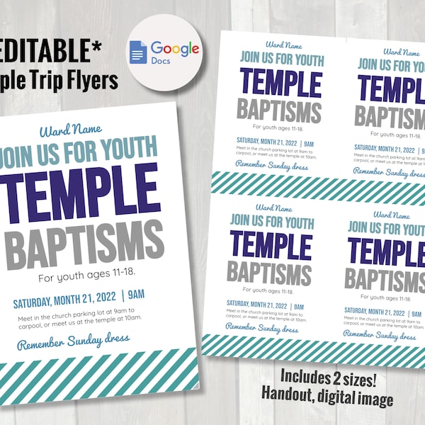 Temple Trip Reminder - Etsy