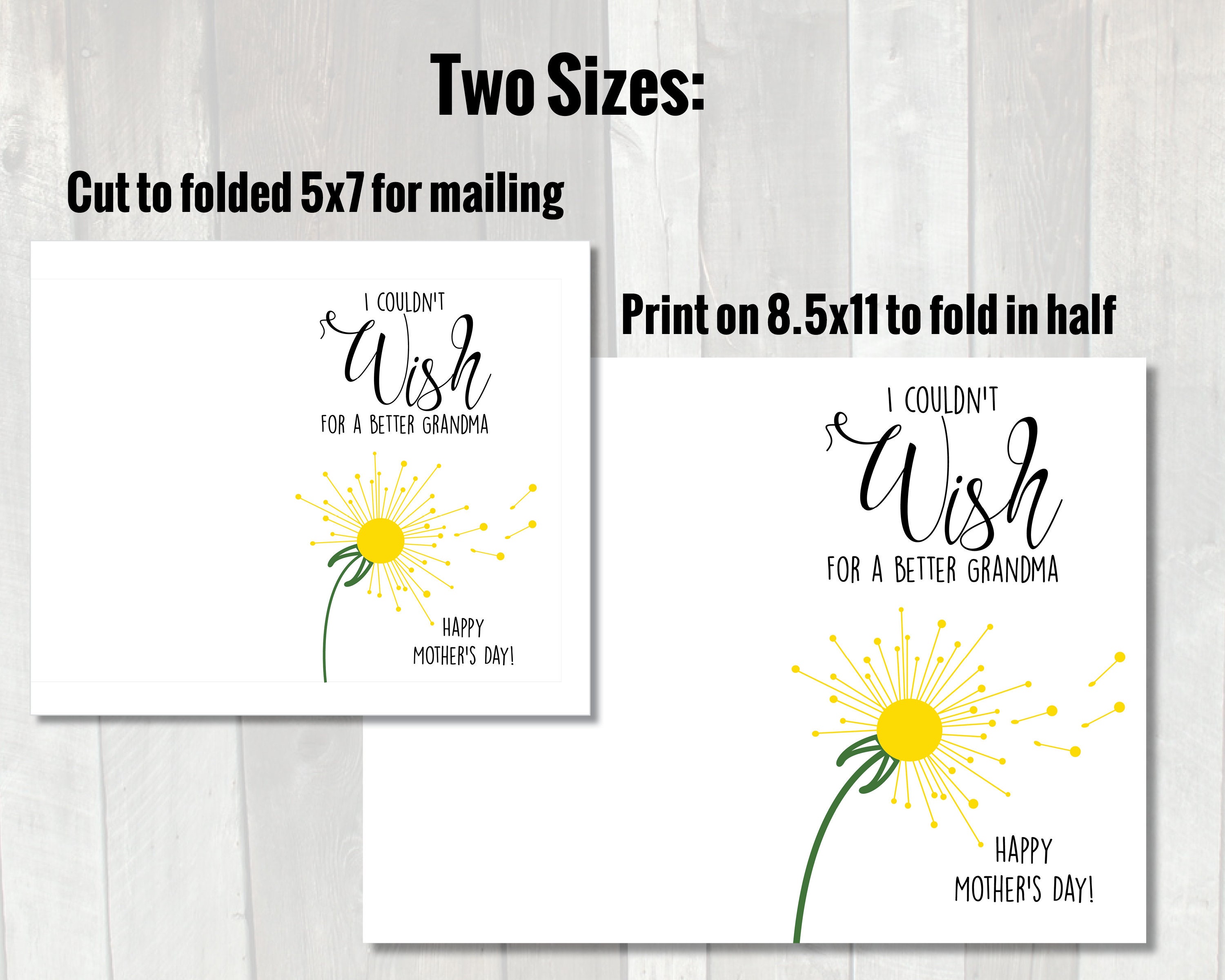 Grandma Mother's Day Card From Child | Printable Grandma Questionnaire ...