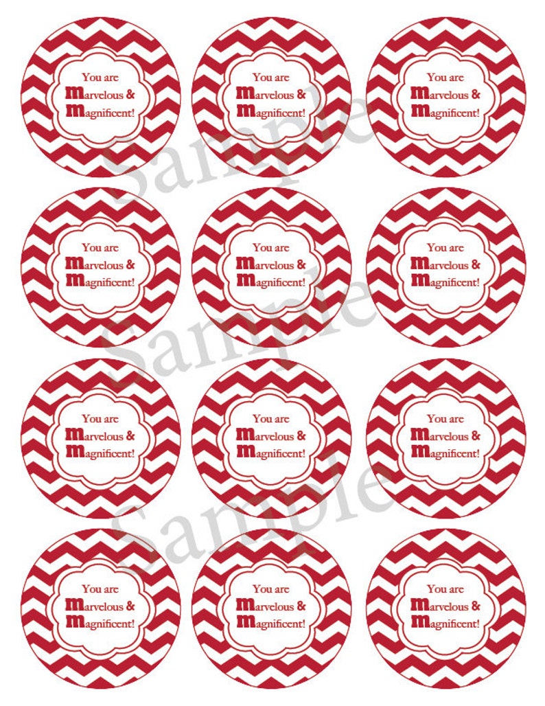 Printable M&M Mason Jar Label Instant Downloadable PDF Candy - Etsy Canada