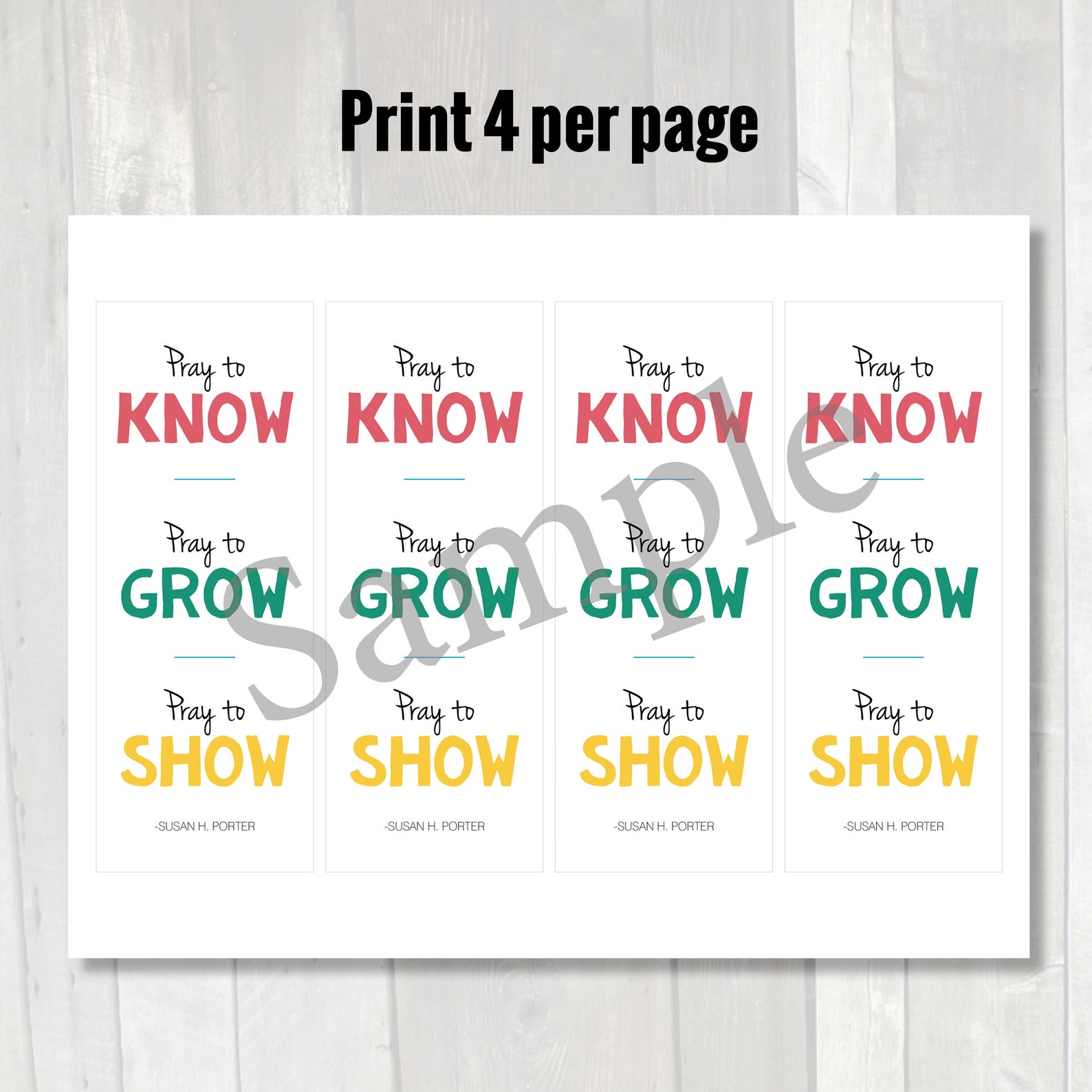 LDS Primary Pray to Know Bookmarks | Primary Handout Bookmark | Young ...