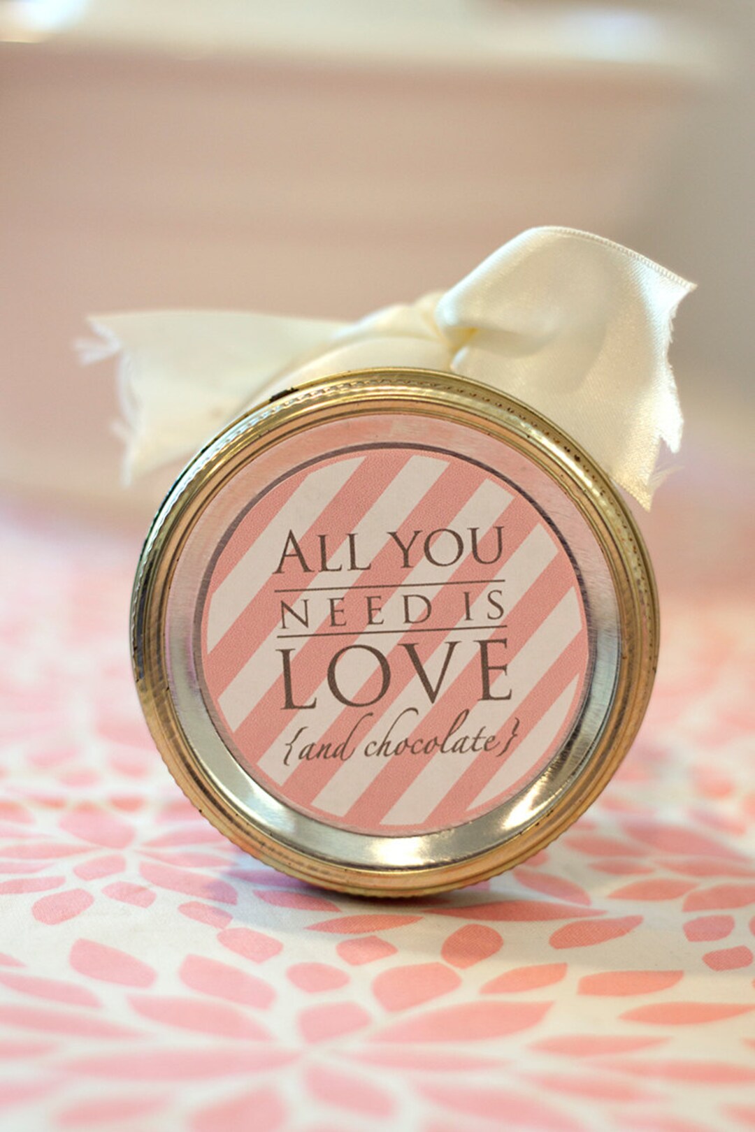 Printable Valentine's Day Mason Jar Label Instant Downloadable PDF ...