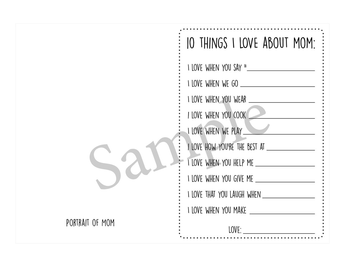 Valentine's Day Card for Mom Printable Valentine's | Etsy