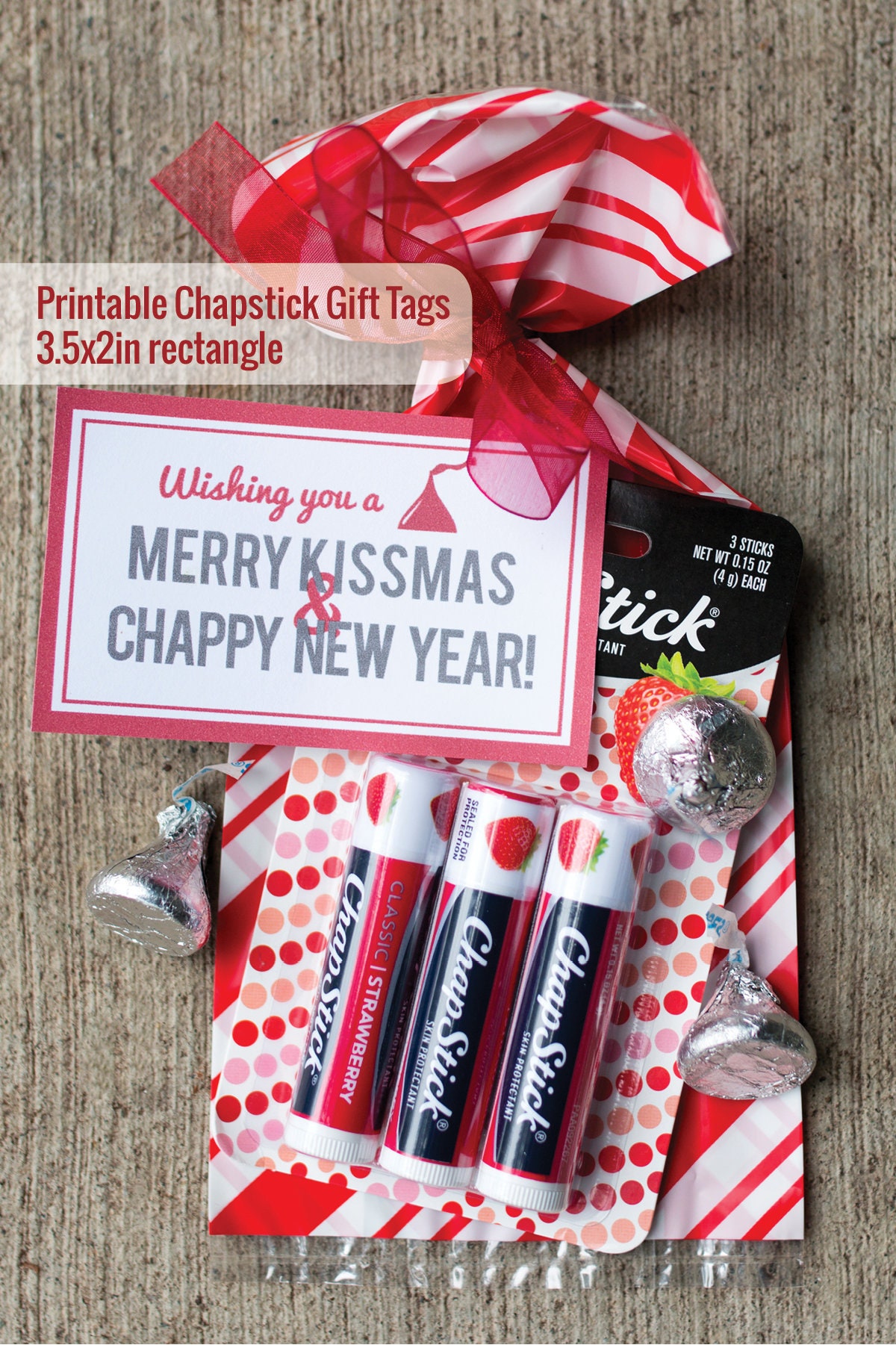 Printable Merry Kissmas and Chappy New Year Tag Teacher Gift - Etsy Canada