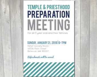 Temple and Priesthood Preparation Flyer Program (Instant Download) - Etsy