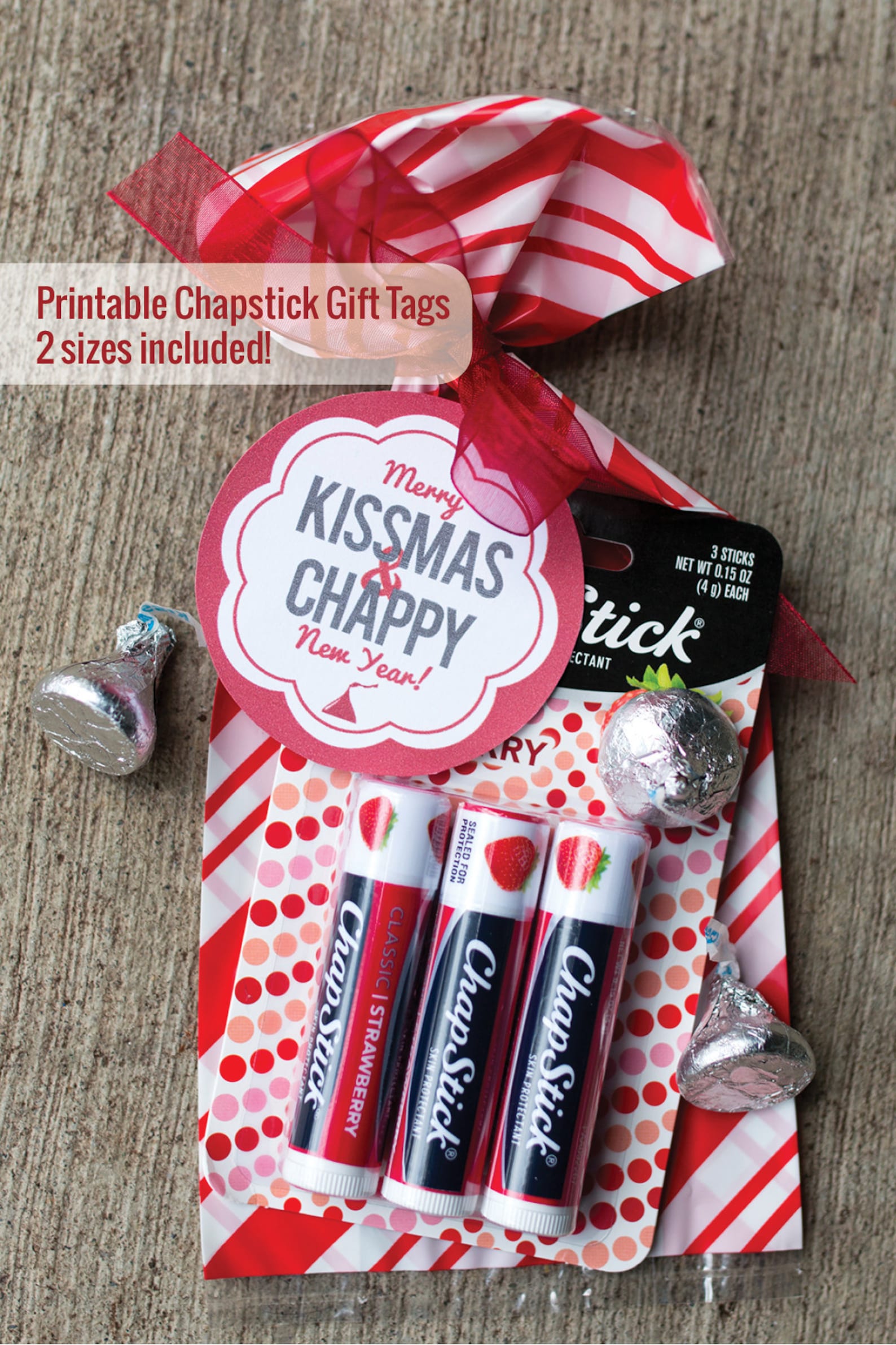 Printable Merry Kissmas and Chappy New Year Tag Teacher Gift - Etsy