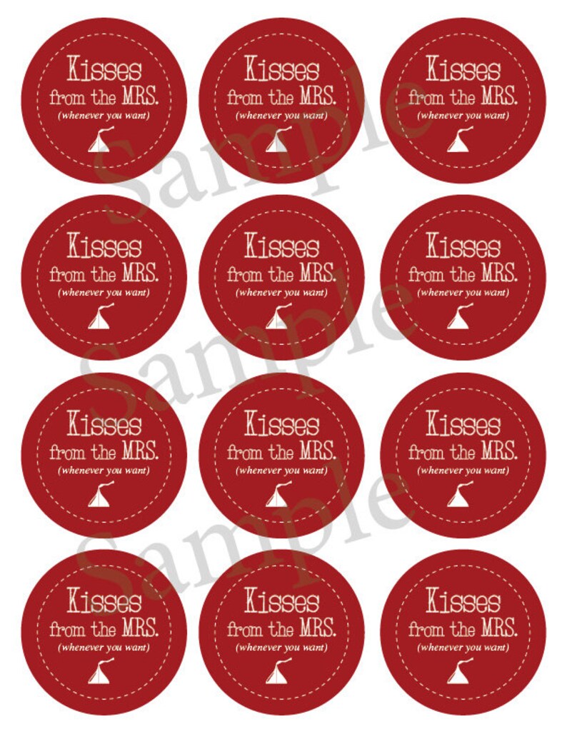 Printable Mason Jar Label PDF Valentine's Day Gift - Etsy
