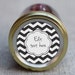 Printable Editable Chevron Label | Black Chevron Mason Jar Label ...
