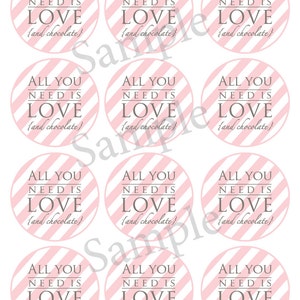 Printable Valentine's Day Mason Jar Label Instant Downloadable PDF ...