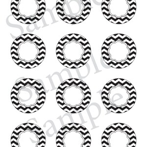 Printable Editable Chevron Label | Black Chevron Mason Jar Label ...