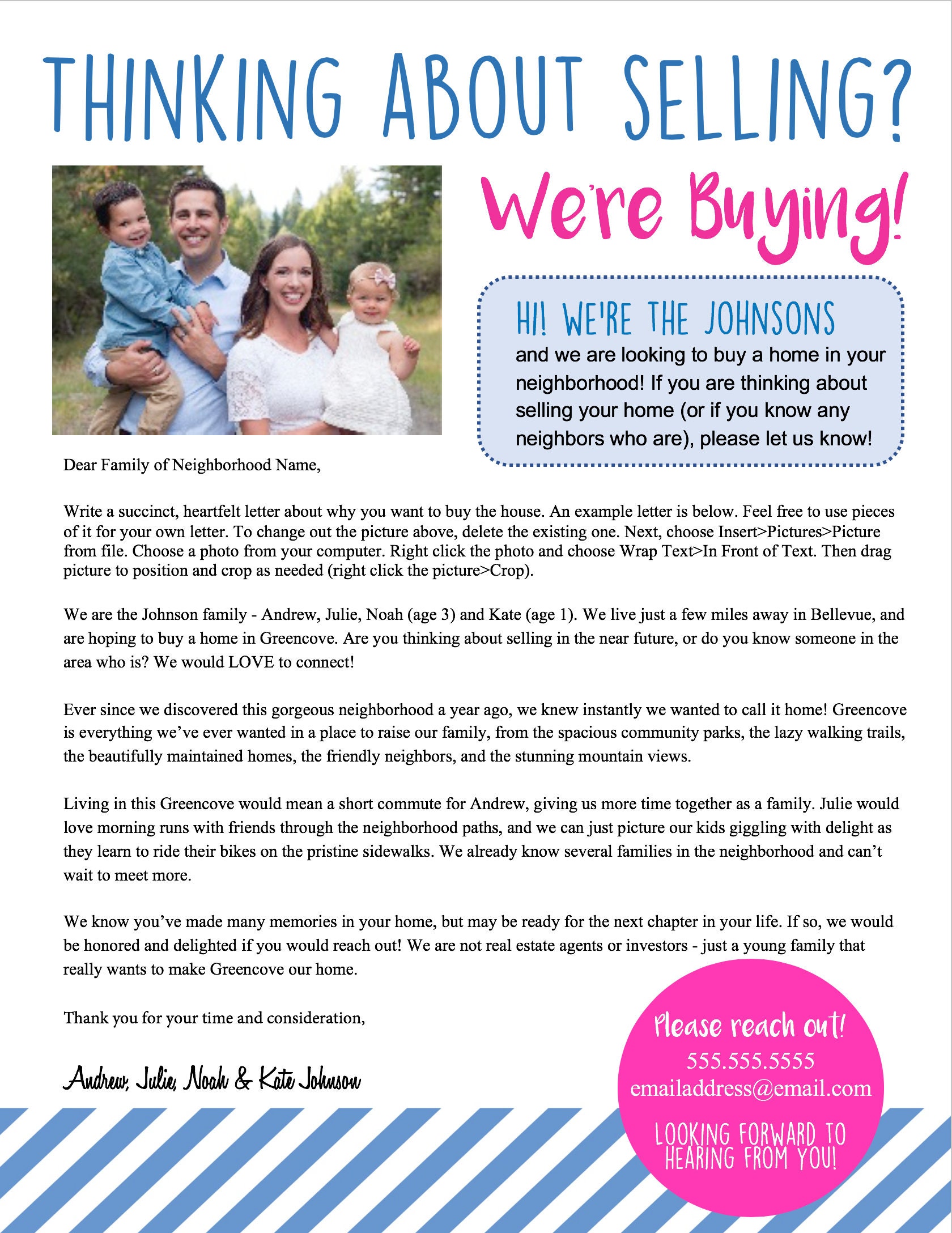 EDITABLE Prospective Home Buyer Letter Template Customizable | Etsy Canada