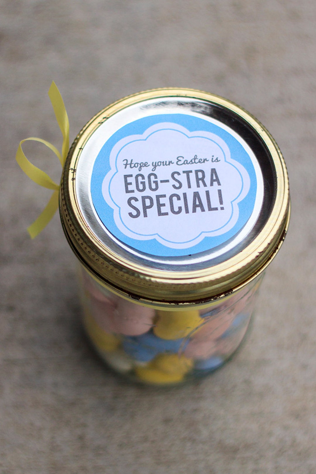 Printable Easter Mason Jar Label Instant Downloadable PDF | Easter Egg ...