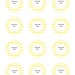 Printable Editable Chevron Label | Customizable Yellow Chevron Mason ...