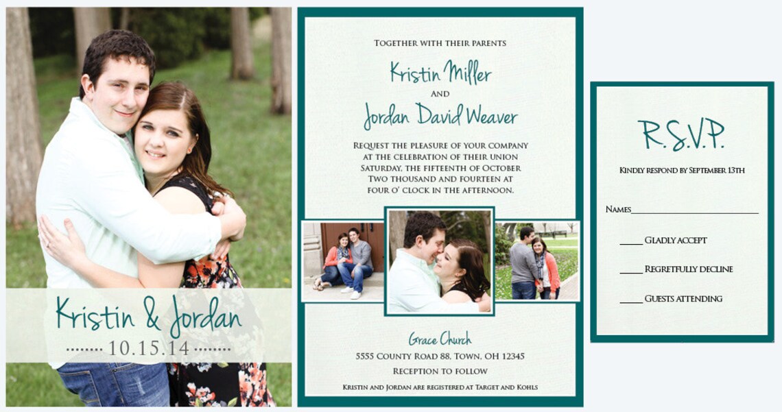 Printable Wedding Announcement LDS Mormon Wedding Invitation - Etsy