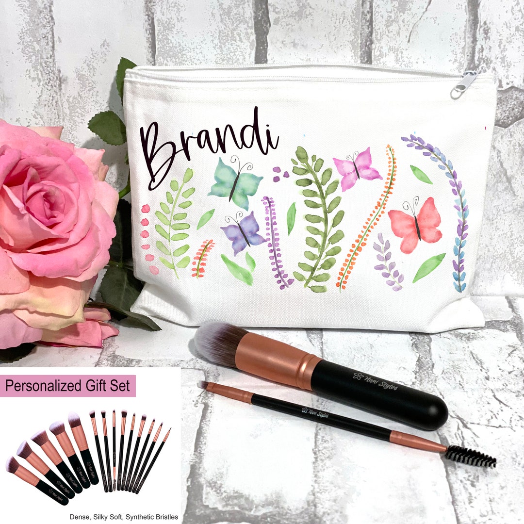 14 Piece Makeup Brush Set Gift Set Kabuki Brushes Synthetic - Etsy