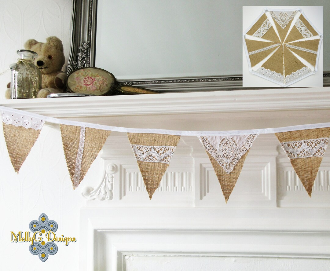 Banderines. Banderines de tela. Banderines textiles únicos hechos a ...