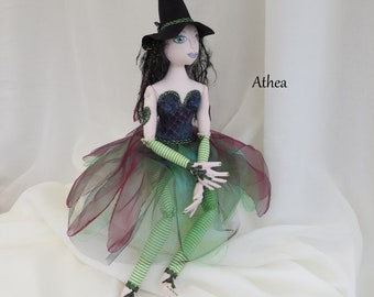 Witch Gwydion, Crone Doll , Art Doll Hand Sculpted, Witchcraft Decor ...