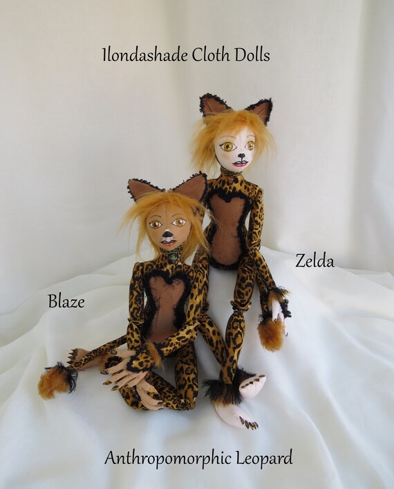 Anthropomorphic Leopard Cloth Doll - Etsy