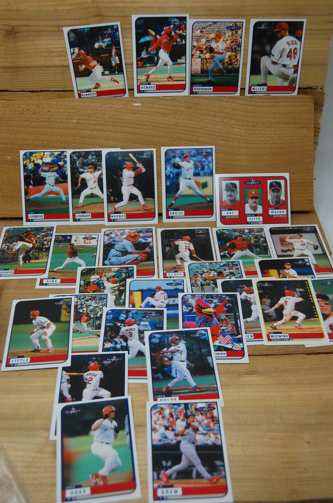 Memphis Red Birds--- Baseball Card-----complete Alumni Team Set-1999 ...