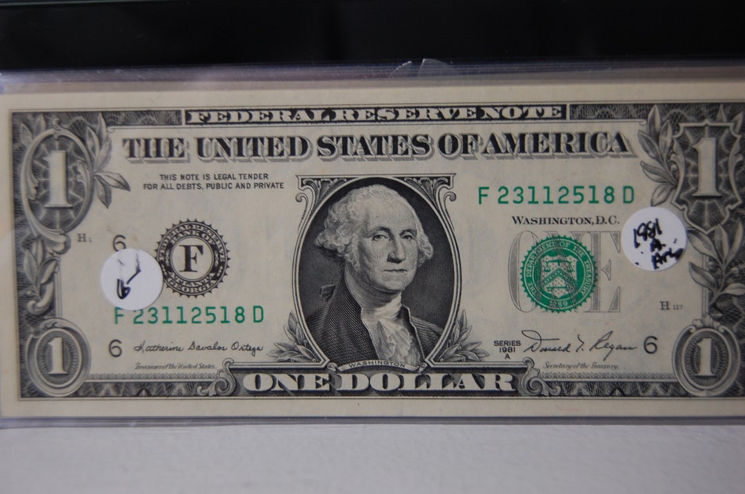1981 A --one Dollar Federal Reserve Note -D.C. Printed for Atlanta ...