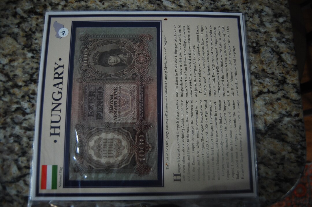 HUNGARY1000 Pengo Currency Bill CU 1943 CU See Pics - Etsy