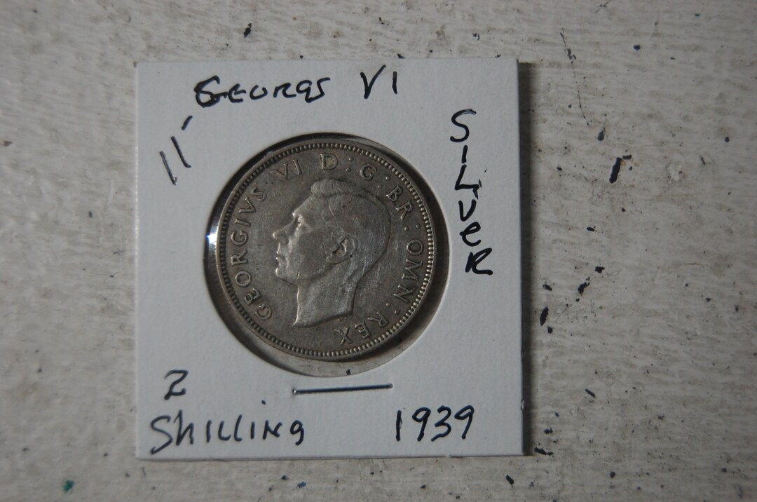 Great Britain-1939 George VI Two Schilling silver - Etsy