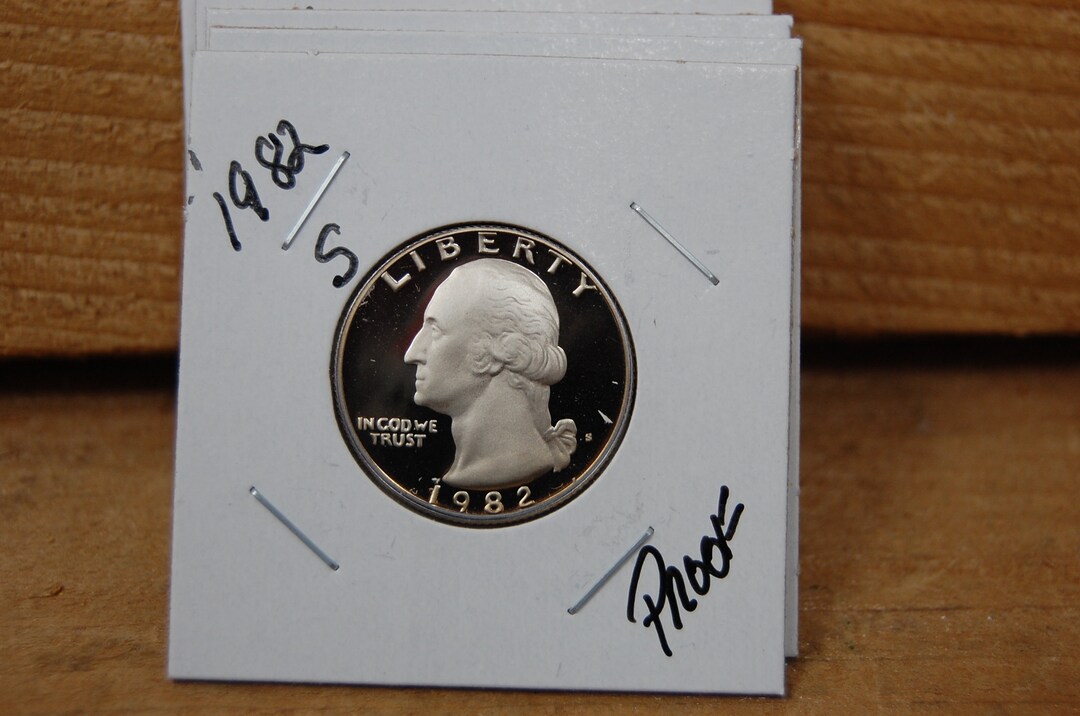WASHINGTON Quarter 1982 SPROOF BU See Zoom - Etsy