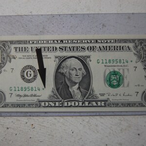 1995 -one Dollar Federal Reserve STAR Note -D.C. Printed for Chicago ...