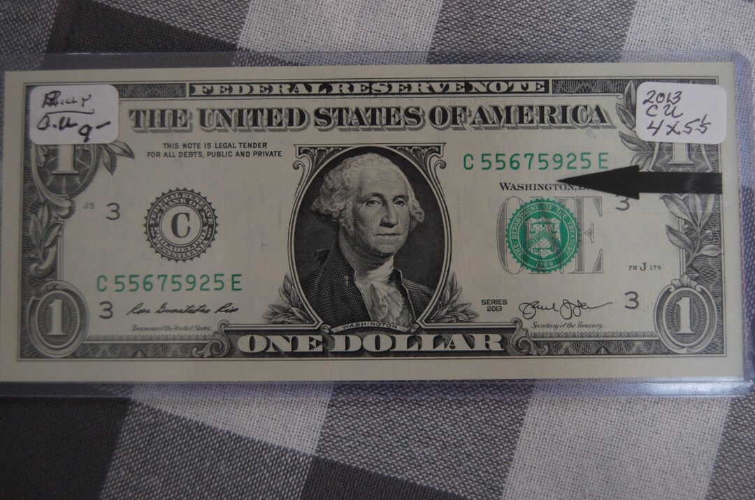 2013 Federal Reserve Note --CU--4 X 5's in Serial Number-----see Pics ...