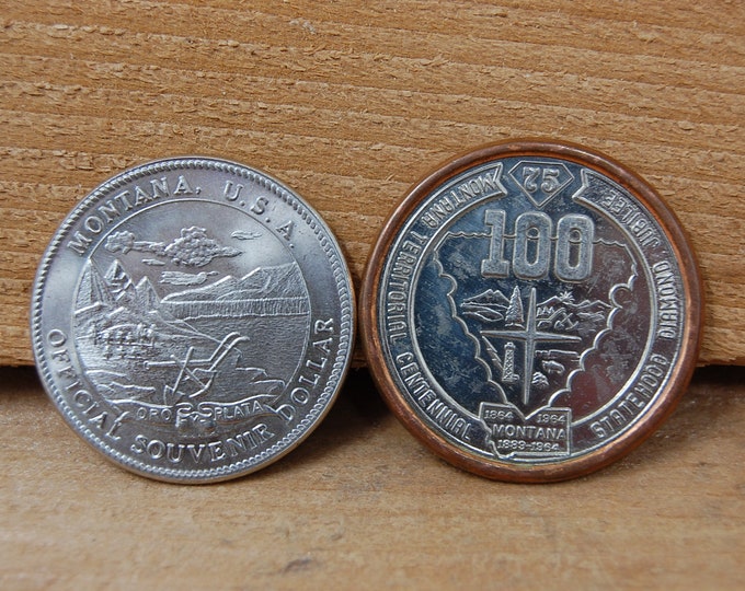 MONTANA- 1964 State Seal Coin---one Bank Issued Regular Issue----bu See ...