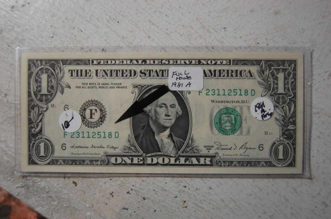 1981 A -one Dollar Federal Reserve Note -D.C. Printed for Atlanta ...