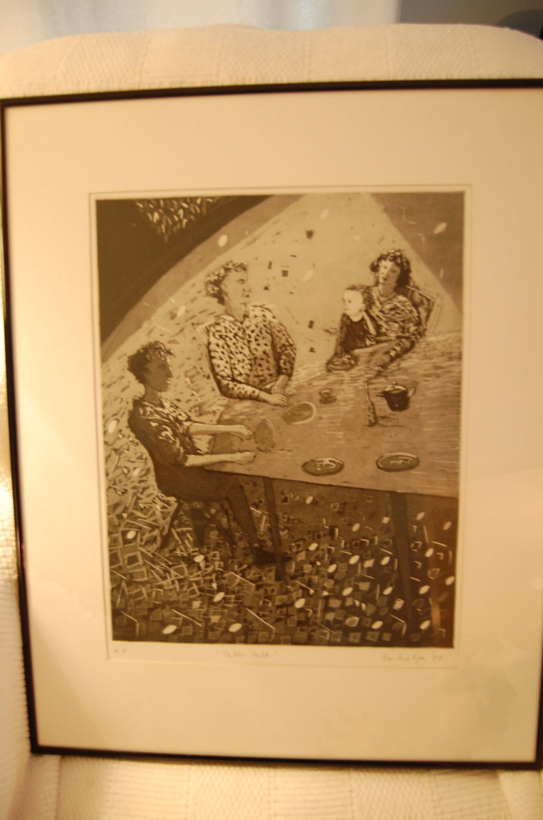 Barbie Kjar---a/p Titled -- Table Talk----1987 -----early Career Piece ...