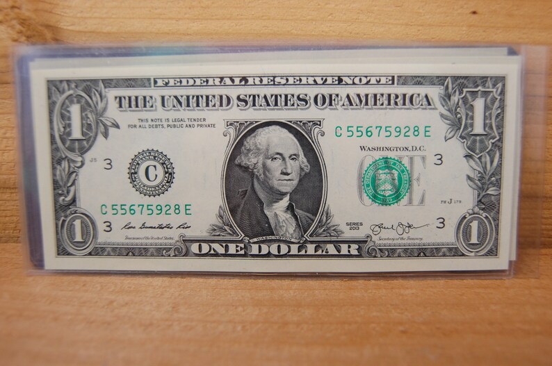2013 One Dollar Federal Reservenote D.C. Printed-for Philadelphia ...