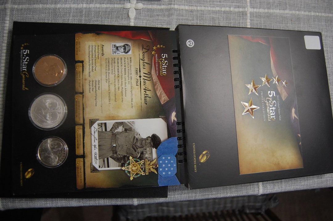 United States Five Star Generals Coin Collection With COA and Original ...