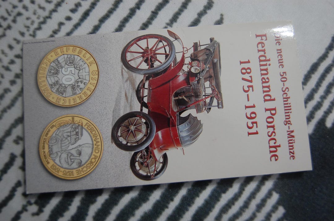 Austria---1951 Porsche Coin-coa and Mint Issued Holder - Etsy
