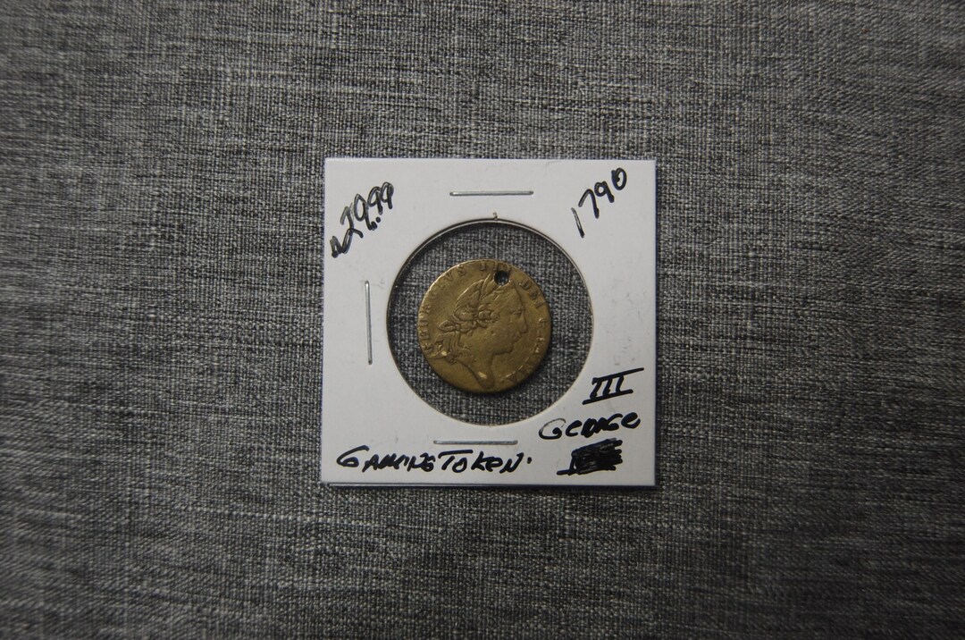 George III 1790 Jetson Brass Gaming Coin---hard to Find Local Issued ...