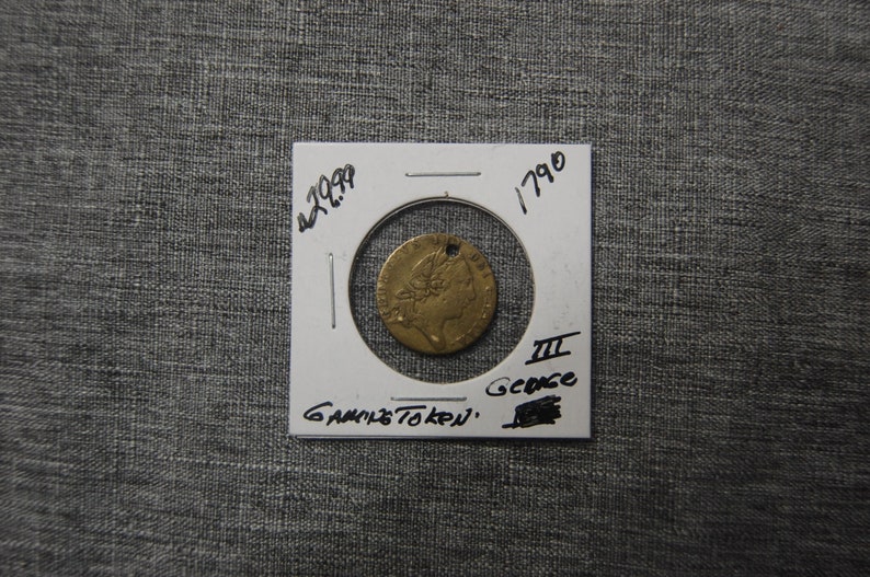 George III 1790 Jetson Brass Gaming Coinhard to Find Local Issued Coin ...