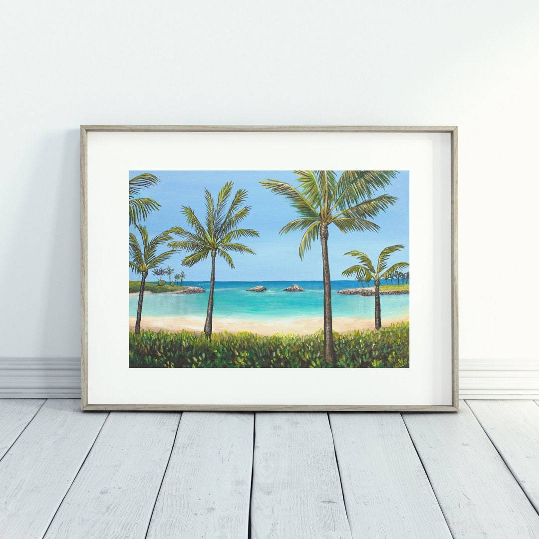 Hawaii Art | Hawaii Art Print | Kohola Lagoon | Ko Olina | Hawaiian Art ...