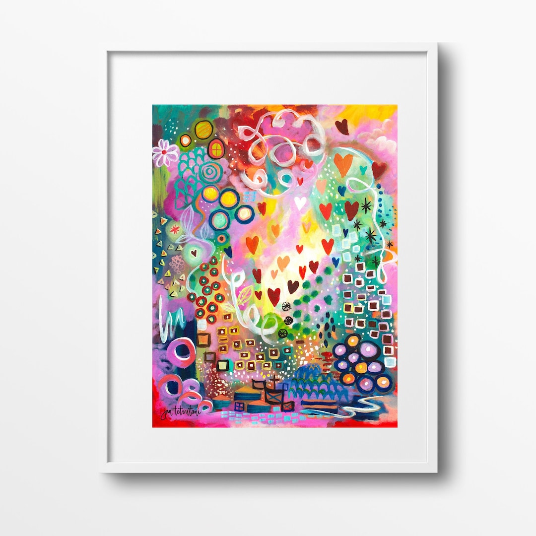 Joyful Abstract Art | Abstract Art Prints | Christian Wall Art | Joyful ...