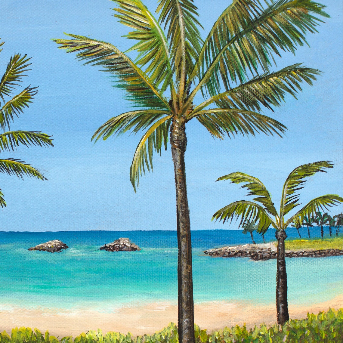 Hawaii Art | Hawaii Art Print | Kohola Lagoon | Ko Olina | Hawaiian Art ...