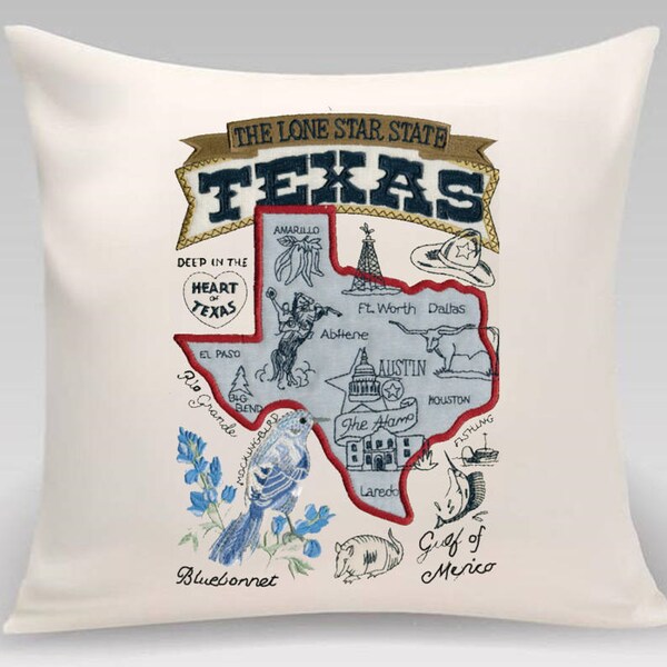 Texas Pillow - Etsy