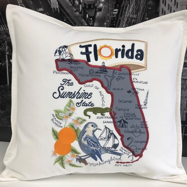 State Pillow - Etsy