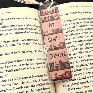 No Shelf Control Laminated Bookmark Set of Two Funny Gift for Book ...