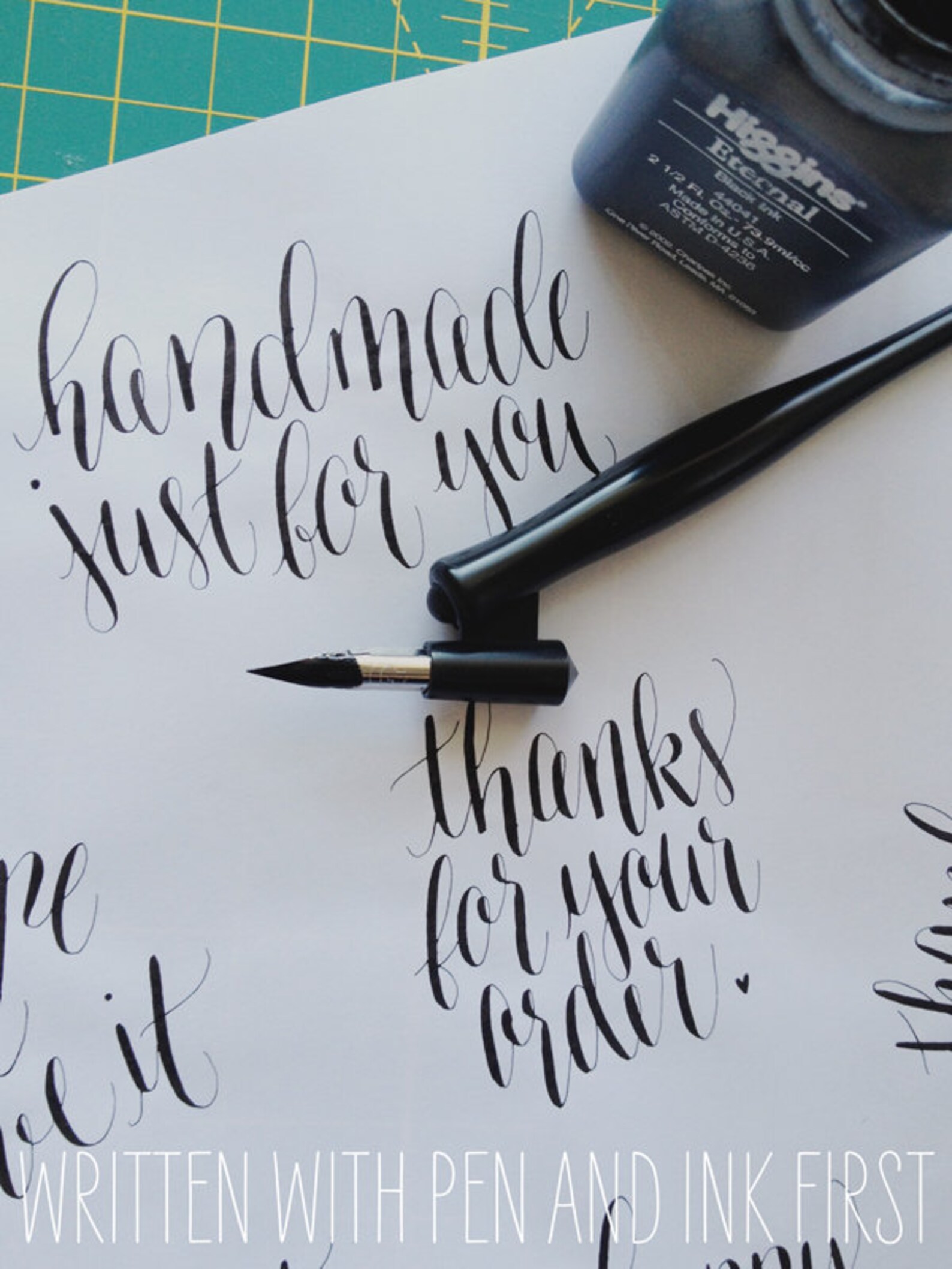 Calligraphy Labels for Handmade Items | Etsy