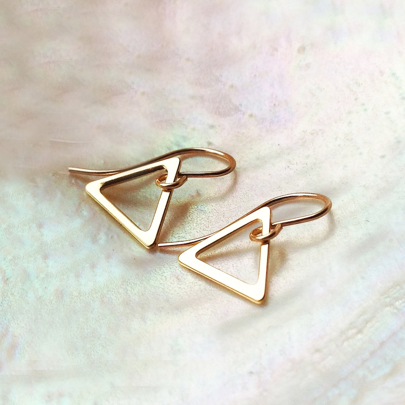 Triangle Earrings - Etsy