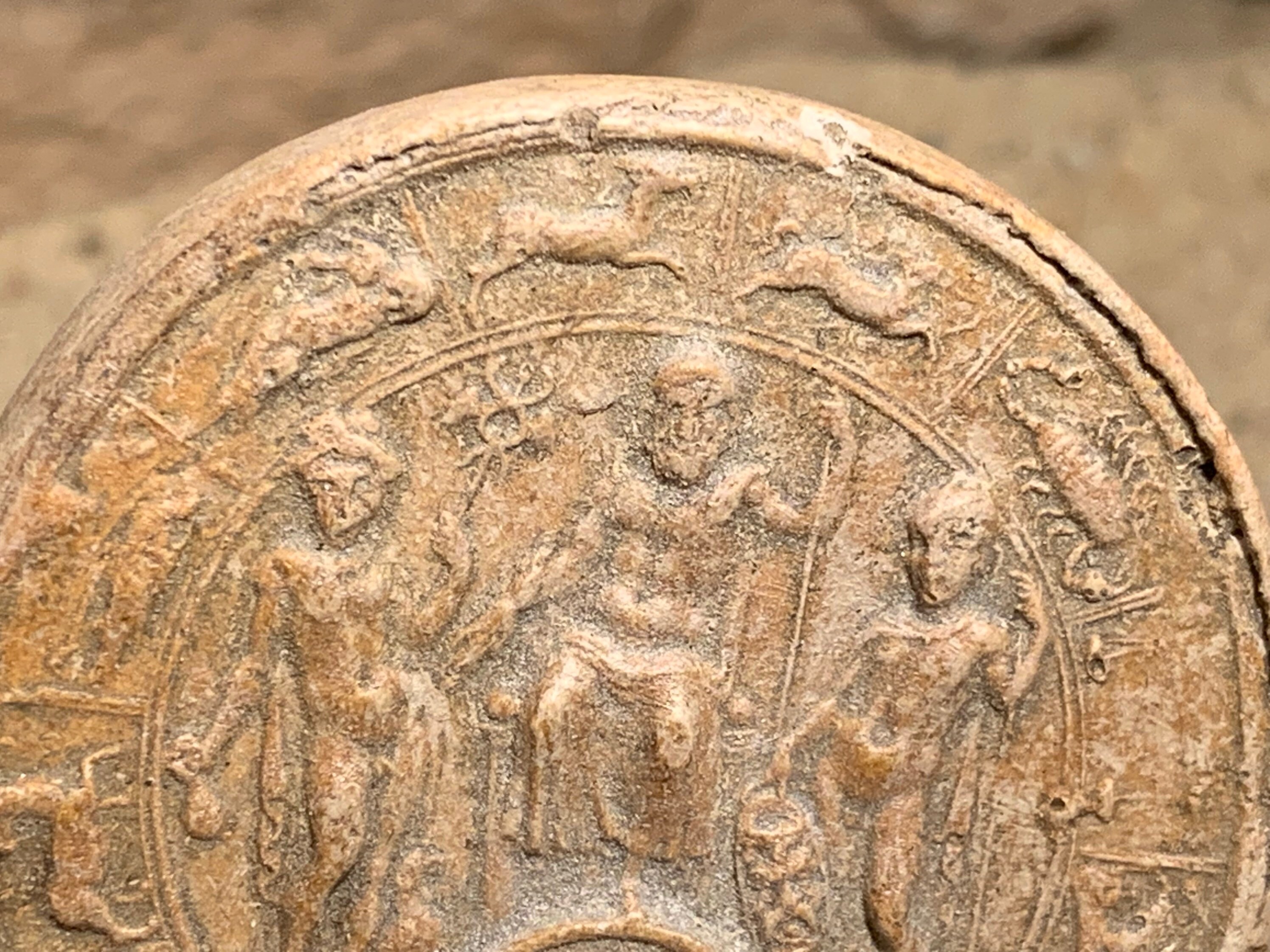 Zodiac Disc amulet of the Gods, Zeus / Jupiter, Hermes & all star signs
